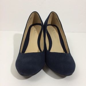 Chinese Laundry | Shoes | Chinese Laundry Blue Round Toe Suede Pump 8w ...